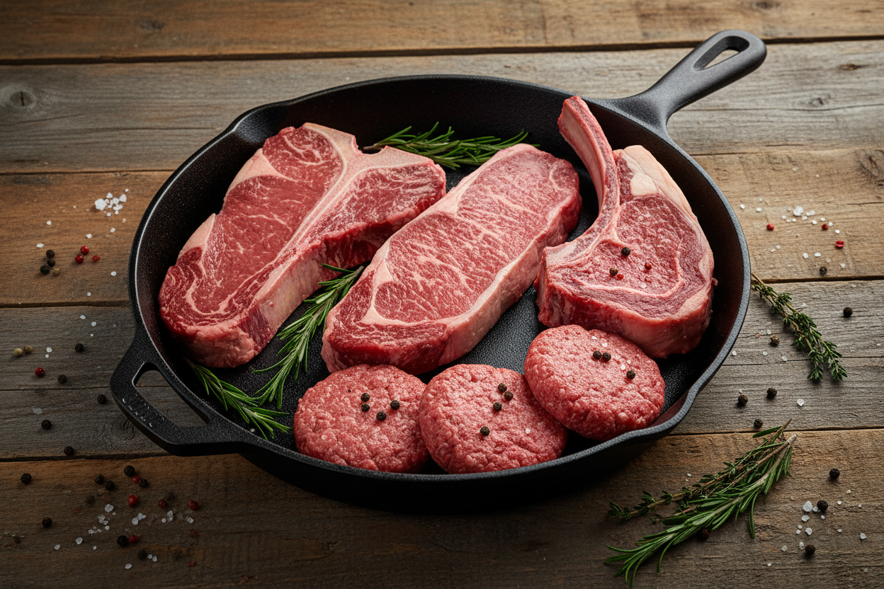 Premium Grass-Fed Beef Sampler Box - 17-Day Dry Aged | Big Oak Beef
